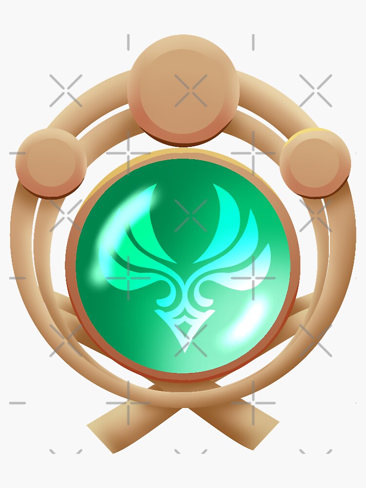 Pegatina «Genshin Impact Inazuma Anemo Visión» de James-or-not | Redbubble