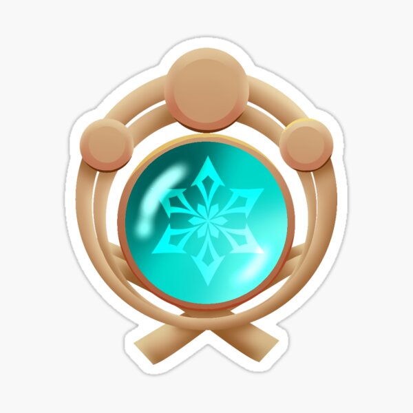 "Genshin Impact Inazuma Cryo Vision" Sticker von James-or-not | Redbubble
