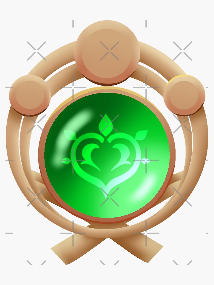 "Genshin Impact Inazuma Dendro Vision" Sticker by James-or-not | Redbubble
