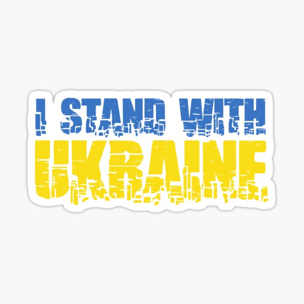 "Support Ukraine with I stand with Ukraine" Sticker by MrTStyle | Redbubble