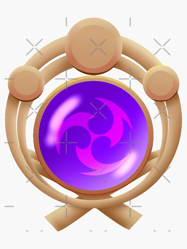 "Genshin Impact Inazuma Electro Vision" Sticker by James-or-not | Redbubble