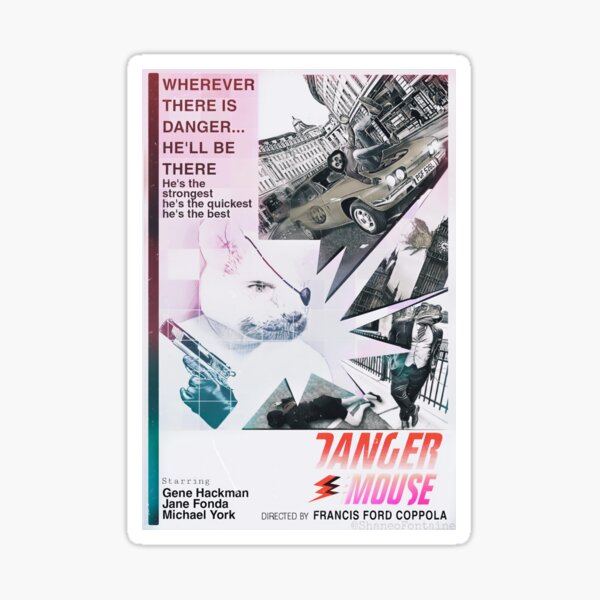 "Danger Mouse" Sticker by SGreville | Redbubble