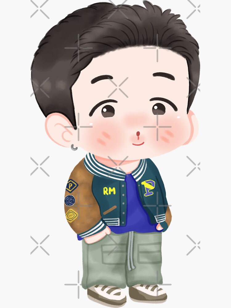 "RM CHIBI" Sticker by Loona7 | Redbubble