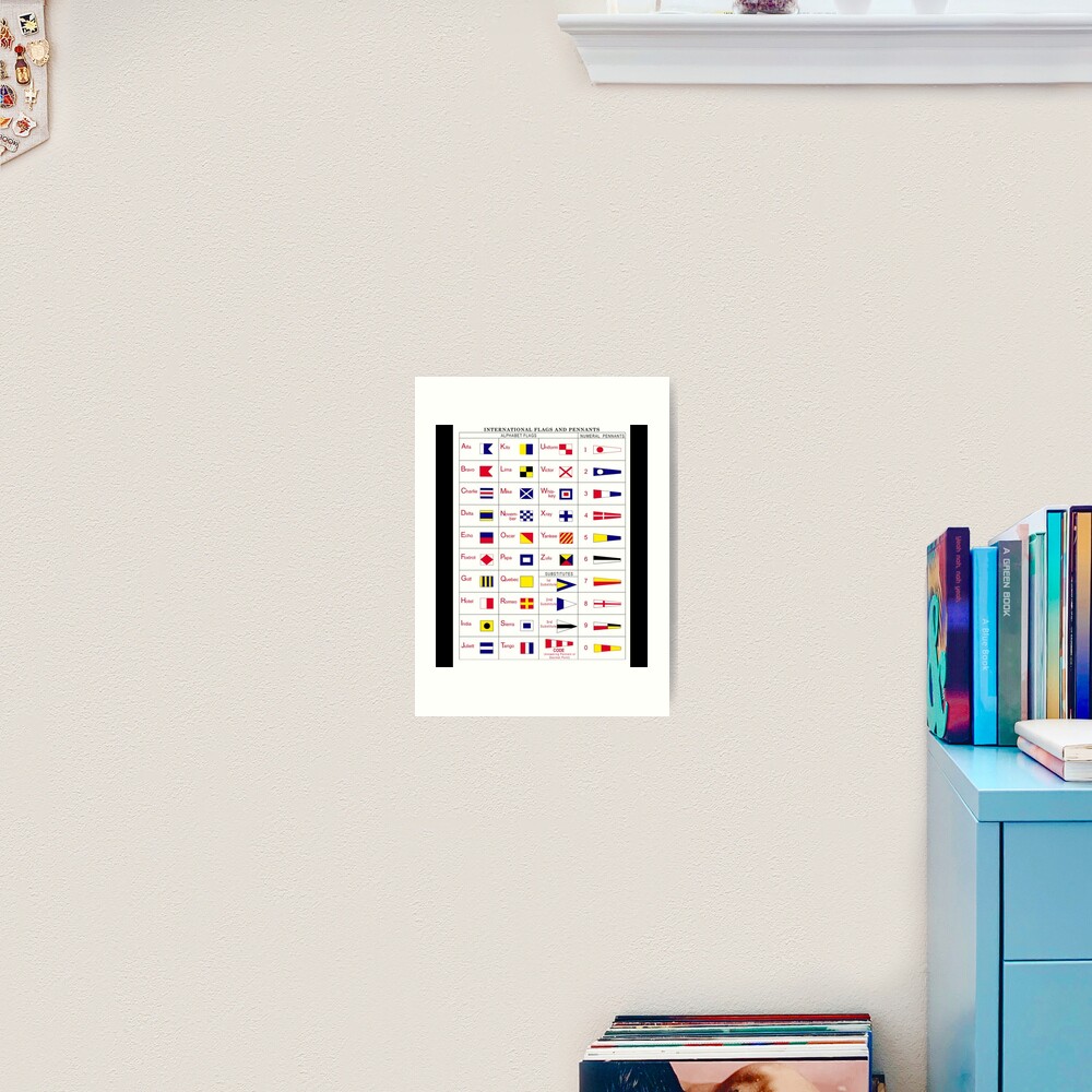 "Standard Chart Of 'international Flags And Pennants' Of The ...