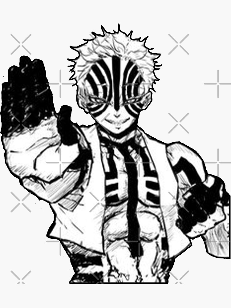 " AKAZA -DEMON SLAYER" Sticker by minafayez | Redbubble