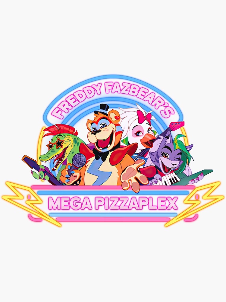 "pizzaplex logo" Sticker by skrunklypoop | Redbubble