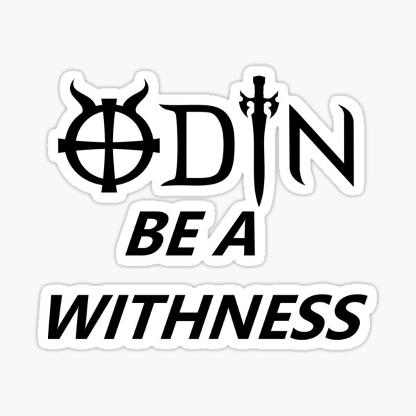 "ODIN" Sticker for Sale by KYUBE | Redbubble