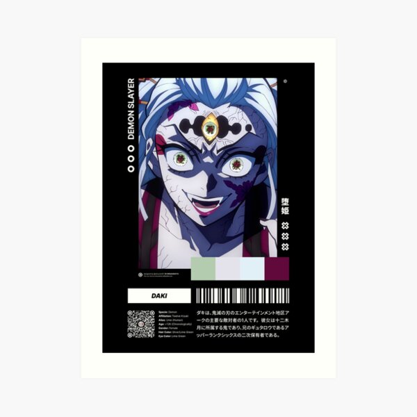 "Daki - Demon Slayer (Kimetsu no Yaiba) | (s2.v2) | #DSLDAK0115" Art ...