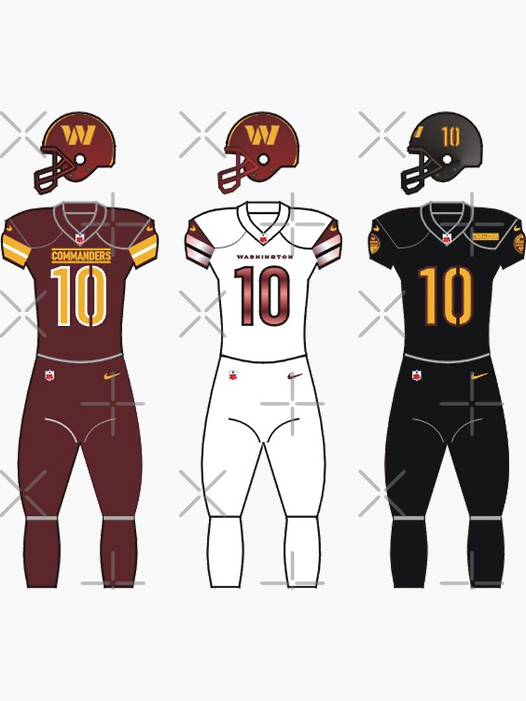 "washington commanders washington commanders" Sticker by rcnart | Redbubble