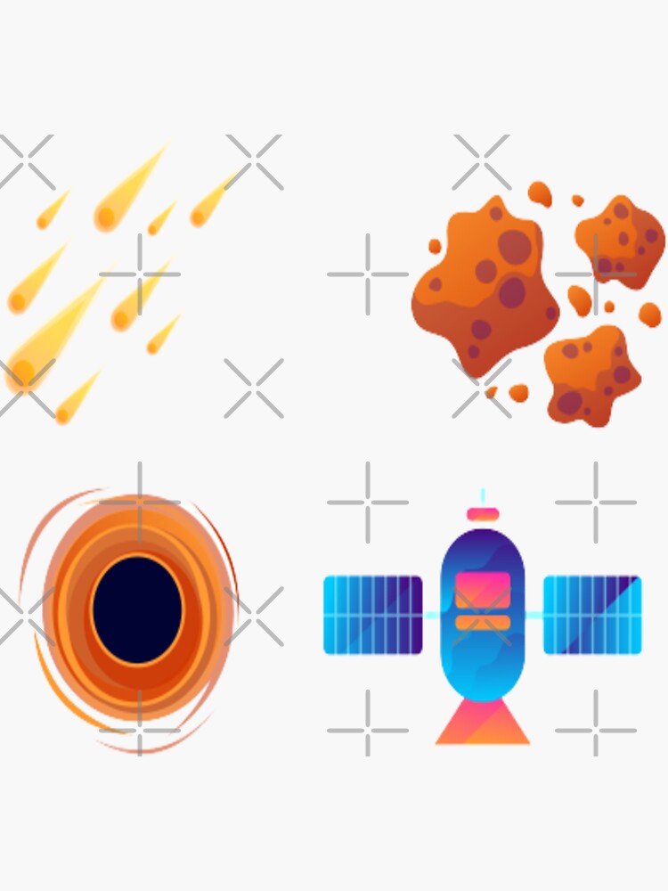 "meteor stickers outer space" Sticker by rkiaben | Redbubble