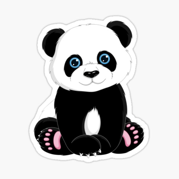 "GIANT PANDA CUTE PANDA" Sticker by SWAGABLANCA | Redbubble