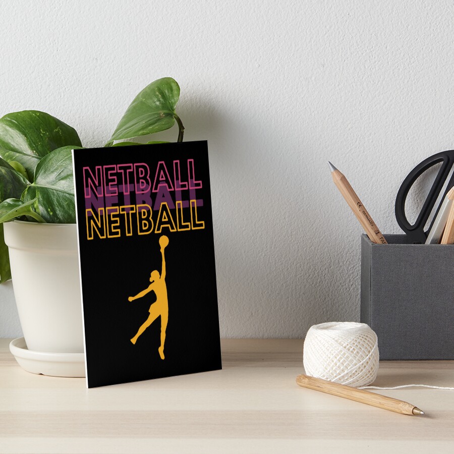 "Netball 3 Word" Art Board Print by Joanna-Asia | Redbubble