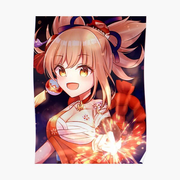 "Yoimiya Cute Genshin Impact" Poster by sasquachnime | Redbubble