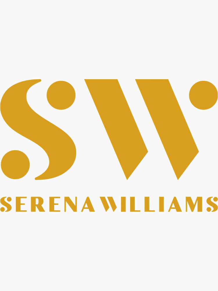 "Serena Logo Gold For Fans" Sticker for Sale by LutherDietrich | Redbubble
