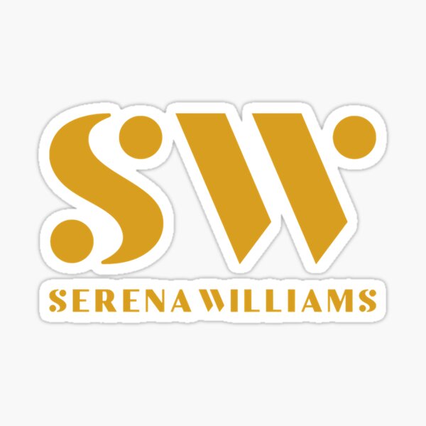 "Serena Logo Gold For Fans" Sticker for Sale by LutherDietrich | Redbubble