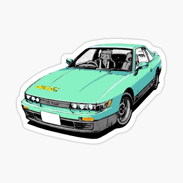 "Iketani&s Silvia S13 Initial D Essential ." Sticker by AimeeAron ...
