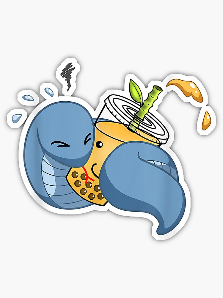 "Year of the Snake Triggered Bubble Tea Chinese Zodiac T-Shirt" Sticker ...