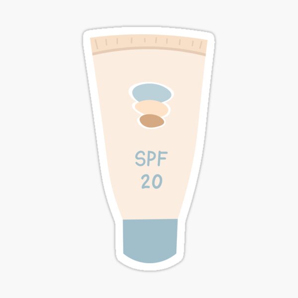 "SPF Sunscreen | Wear your spf!" Sticker by gronly | Redbubble