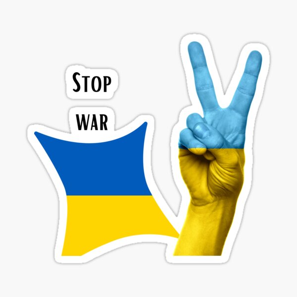 "Stop War" Sticker by syedamirul95 | Redbubble