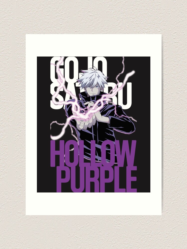 "Jujutsu Kaisen Gojo Satoru Hollow Purple Classic ." Art Print for Sale ...