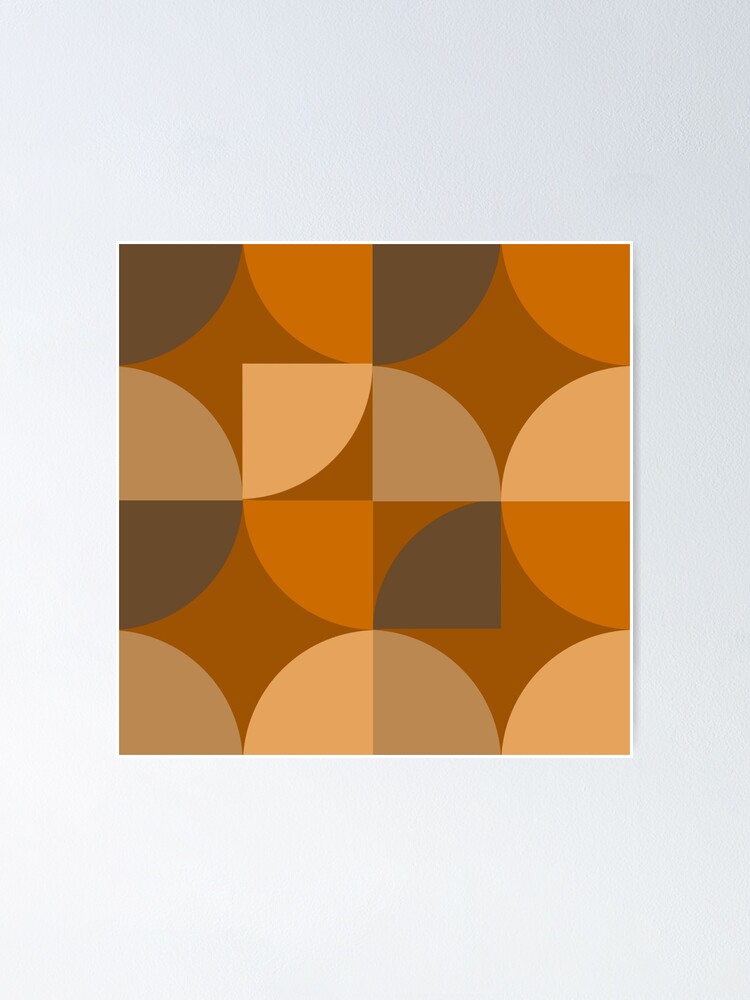 "Vintage brown patten with aesthetic color" Poster for Sale by iBunney ...