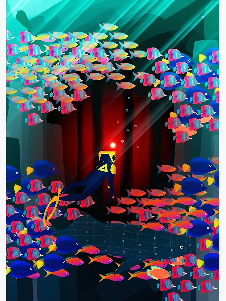 "ABZU - The Cave" Art Print by kcyk | Redbubble