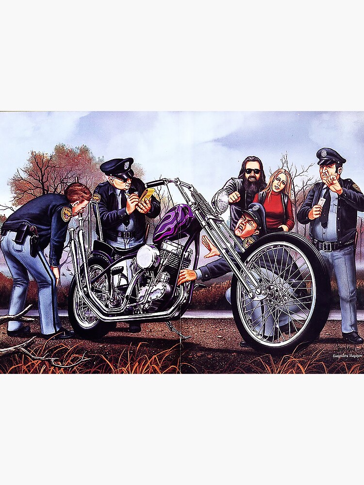 "Motorcycle Art - Biker Art by David Mann - Easy Rider" Art Board Print ...