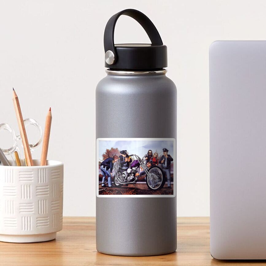 "Motorcycle Art - Biker Art by David Mann - Easy Rider" Sticker for ...