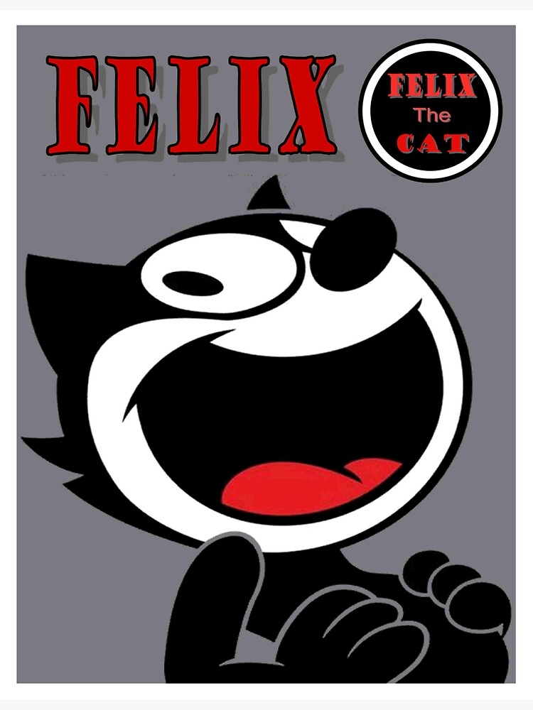 "FELIX THE CAT : Vintage Cartoon Abstract Character Print" Sticker for ...
