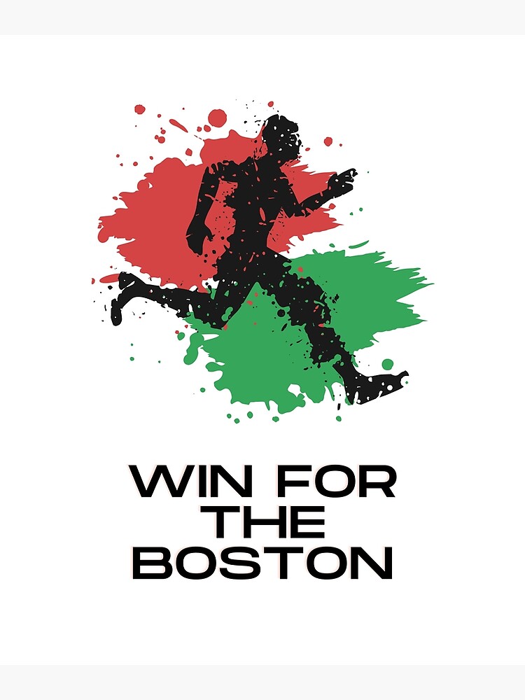 "Boston Marathon" Poster for Sale by FancyZone | Redbubble