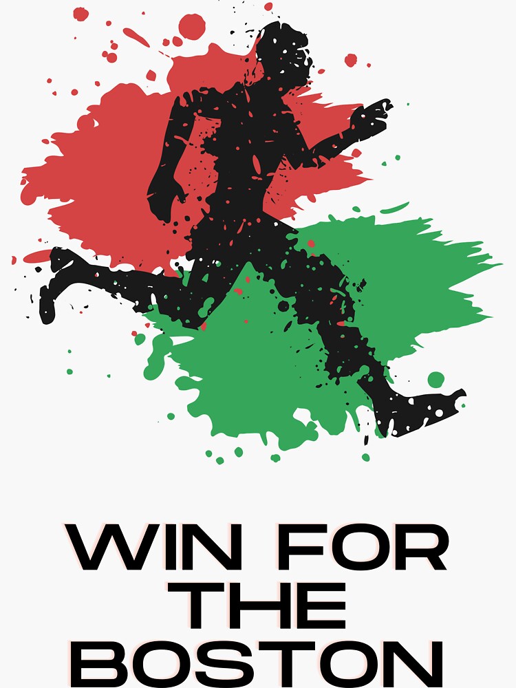 "Boston Marathon" Sticker by FancyZone | Redbubble