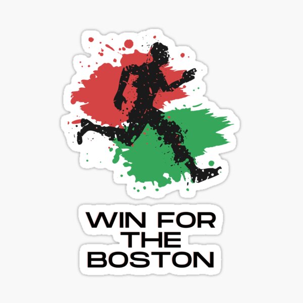 "Boston Marathon" Sticker by FancyZone | Redbubble