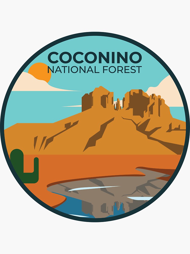"Coconino National Forest" Sticker by park-land | Redbubble