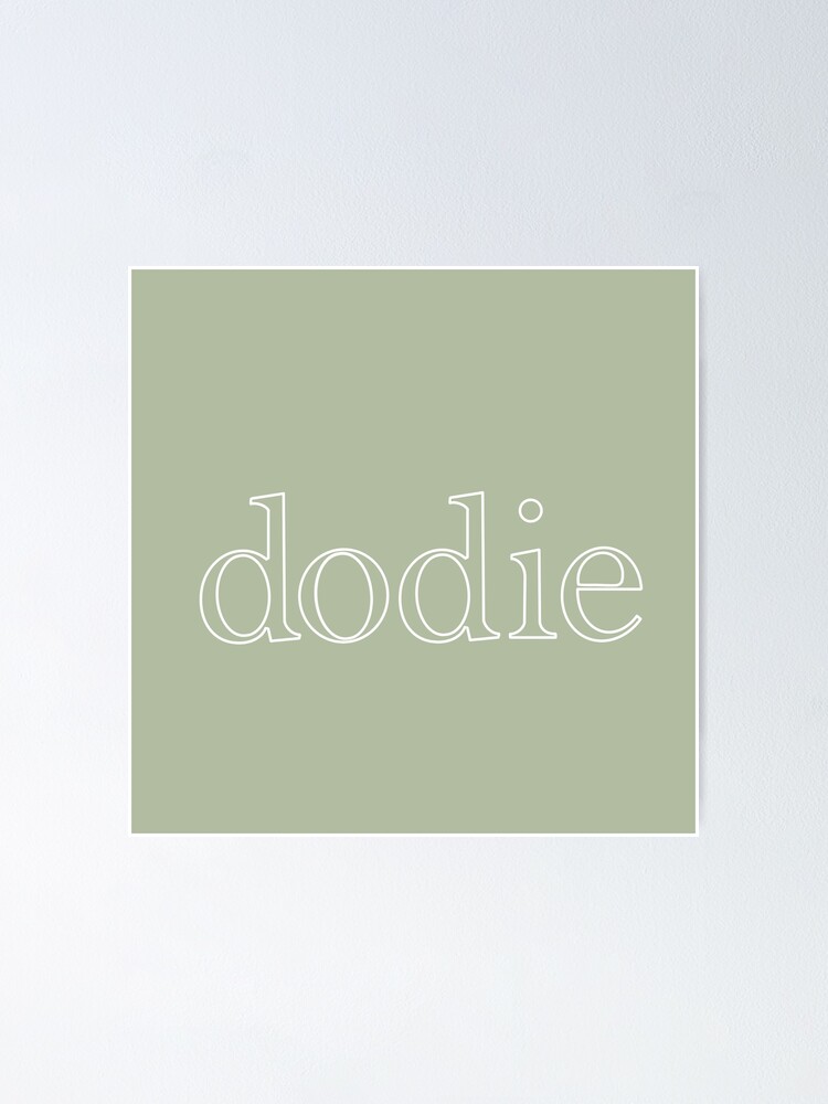 "dodie logo from build a problem tour neon lights in white with sage ...