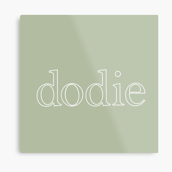 "dodie logo from build a problem tour neon lights in white with sage ...
