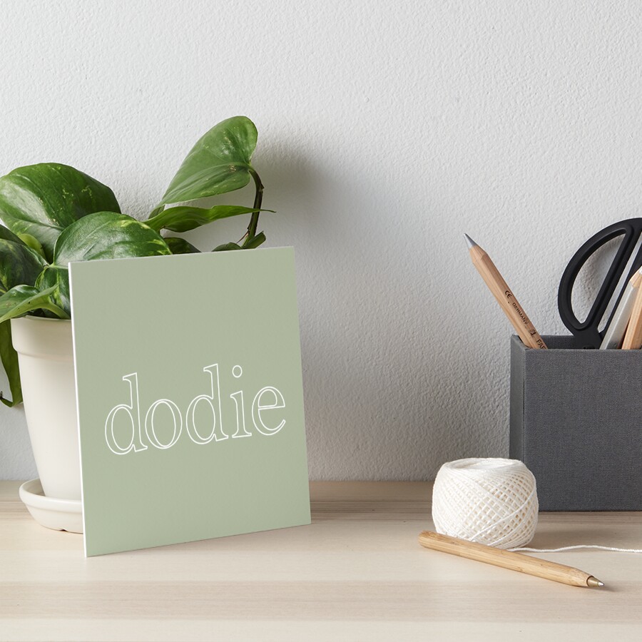 "dodie logo from build a problem tour neon lights in white with sage ...