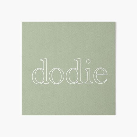 "dodie logo from build a problem tour neon lights in white with sage ...