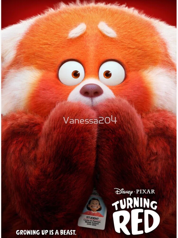 "Turning Red Emotional Panda Shock" Sticker by Vanessa204 | Redbubble
