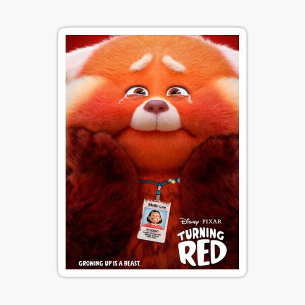 "Turning Red Emotional Panda Cry" Sticker by Vanessa204 | Redbubble