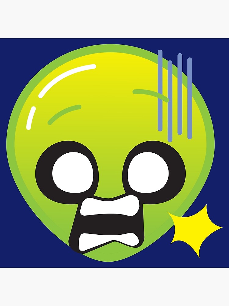 "Emote Mr. ET | Scared Face" Poster for Sale by JonnyArtistCool | Redbubble