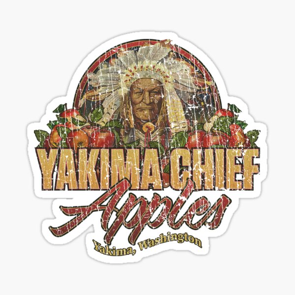 "Yakima Chief Apples 1934" Sticker by AstroZombie6669 | Redbubble