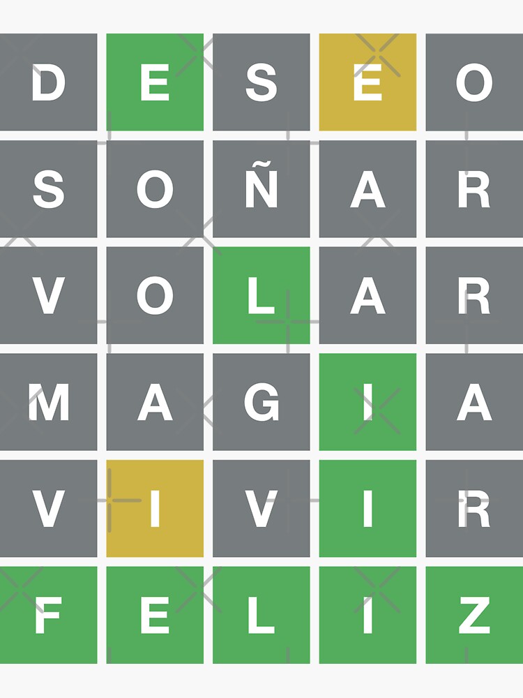 "Spanish Wordle | Inspirational Quote" Sticker by copadostore | Redbubble