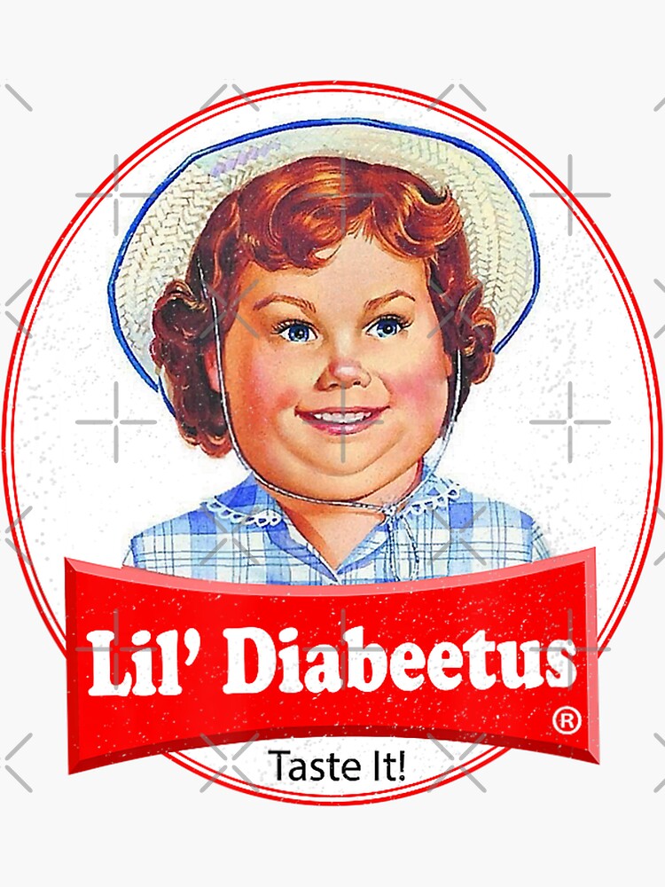 "Lovely Women Tasteless Funny Diabetes Graphics " Sticker by ...