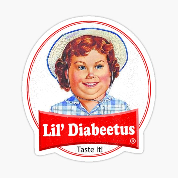 "Lovely Women Tasteless Funny Diabetes Graphics " Sticker by ...