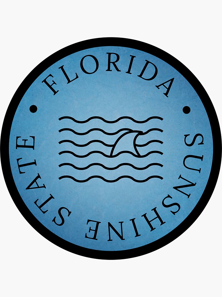 "FLORIDA - SUNSHINE STATE" Sticker by Pedroalvarezzz | Redbubble