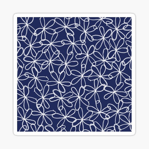 "Navy Blue V2" Sticker by ThePinkProject | Redbubble