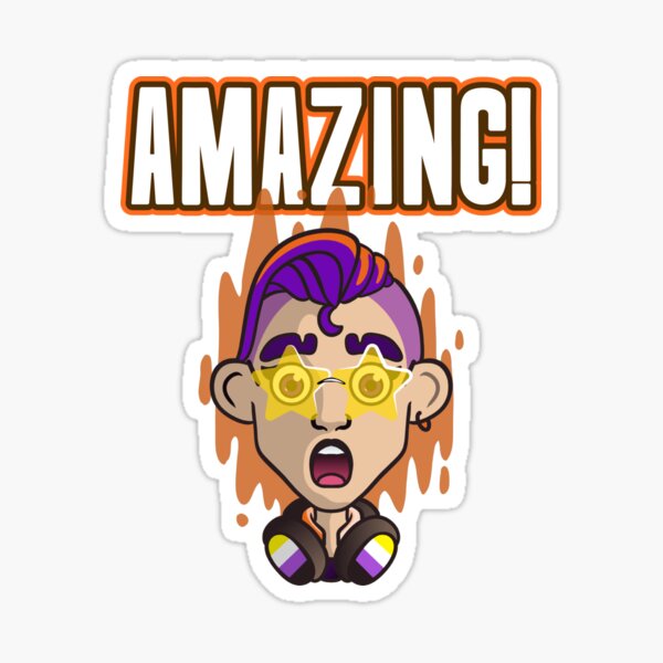 "AMAZING!" Sticker by Astonishingway | Redbubble