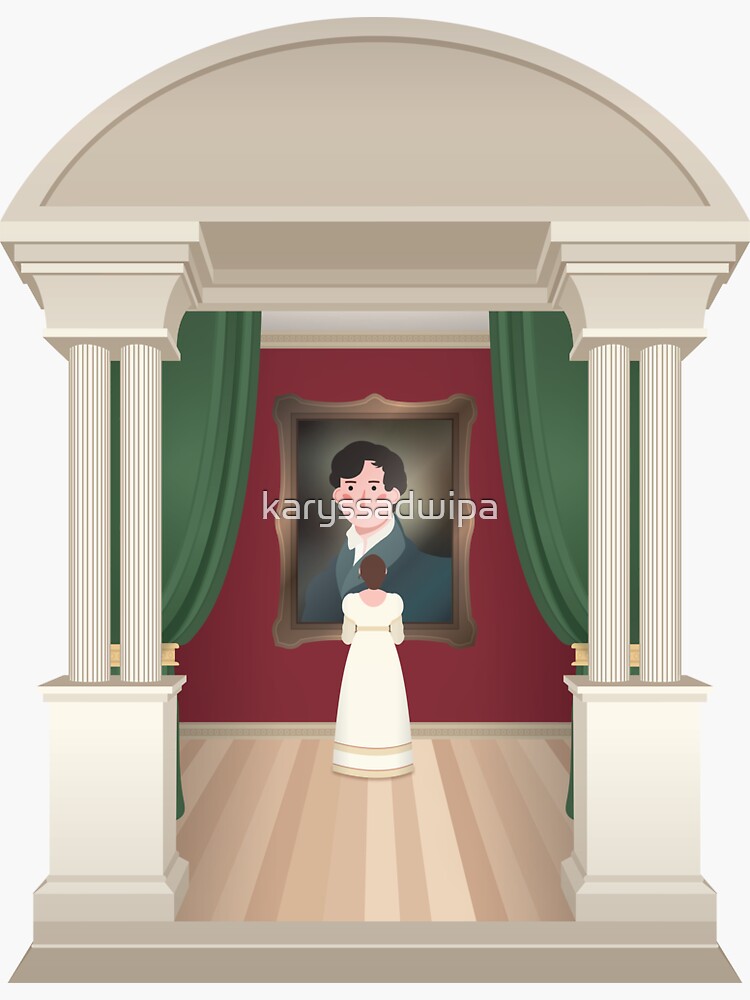 "Pride and Prejudice Elizabeth at Pemberley" Sticker by karyssadwipa ...