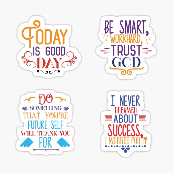 "Positive Quotes" Sticker for Sale by SnapStickers | Redbubble