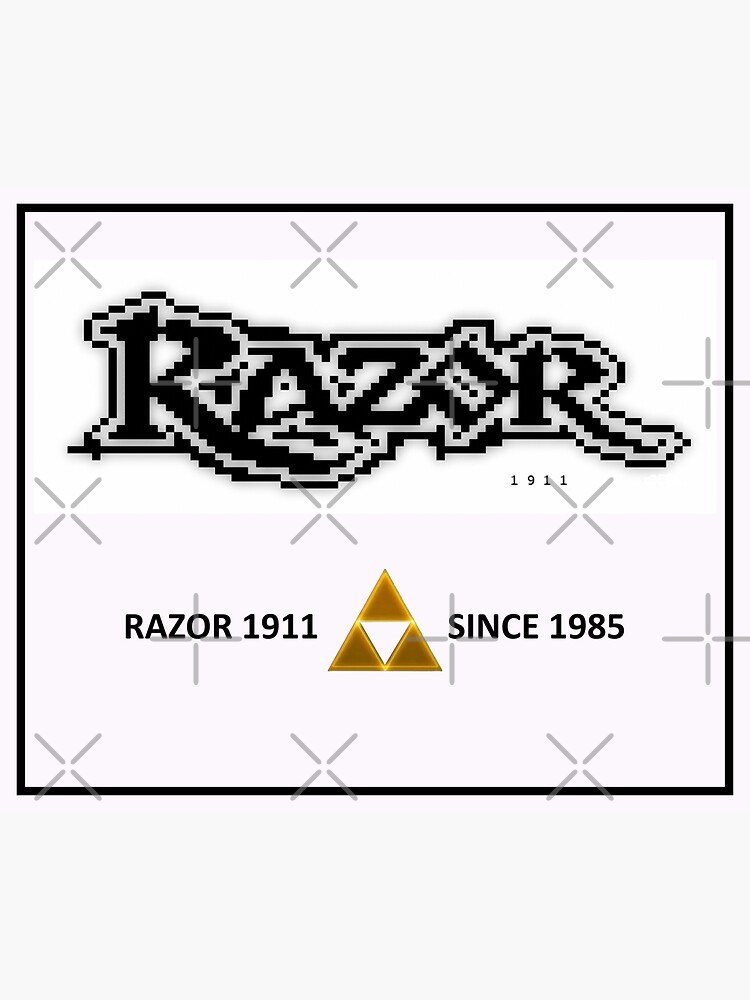 "Razor 1911" Sticker by SceneArt | Redbubble